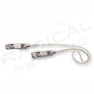 RF PBT Foil Sabre Mask Connector Cord, Straight White Wire – Radical ...